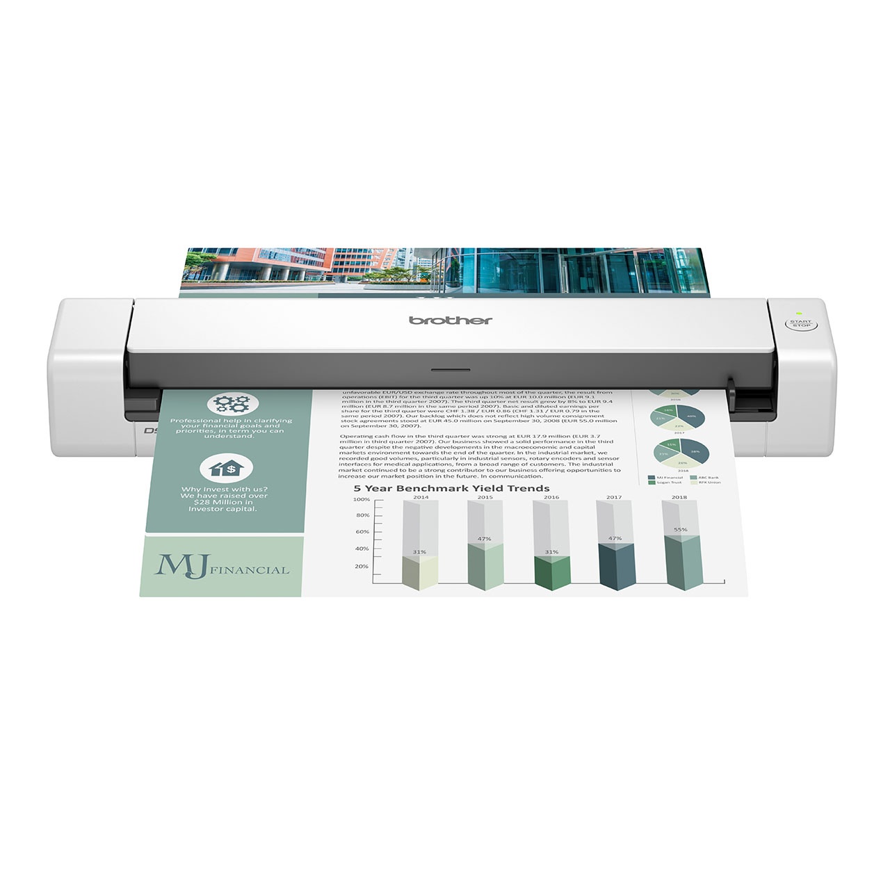 Escáner Portátil Brother DS-740 usb Duplex | CompuImpresión